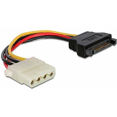 Кабель Cablexpert SATA - Molex (CC-SATA-PS-M), 0.15 м, 1 шт., разноцветный