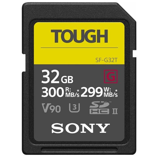 Карта памяти Sony SDHC 32 ГБ Class 10, V90, UHS-II, R/W 300/299 МБ/с