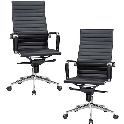 Набор 2 шт. Офисное кресло для руководителей DOBRIN CLARK, LMR-101F, чёрный