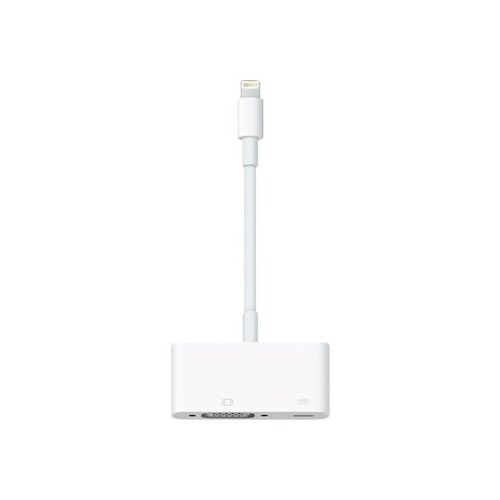 Разъем Apple Lightning (m) - VGA (f)/Lightning (f), 0.15 м, белый