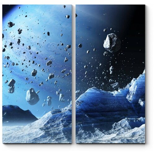 Модульная картина Метеоритный дождь 130x130