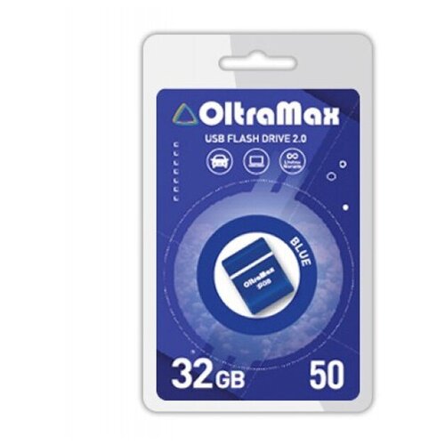 Флешка OltraMax 50 32 ГБ, 1 шт., blue