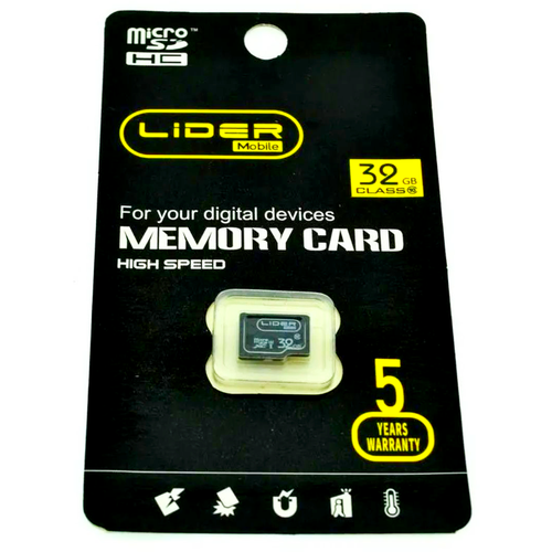 Карта памяти Lider Mobile MicroSD 32Gb Class 10