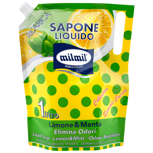 Milmil Мыло жидкое Lemon & Mint, 1 кг