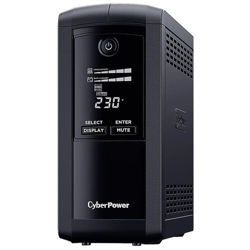 Интерактивный ИБП CyberPower VP700EILCD черный 390 Вт