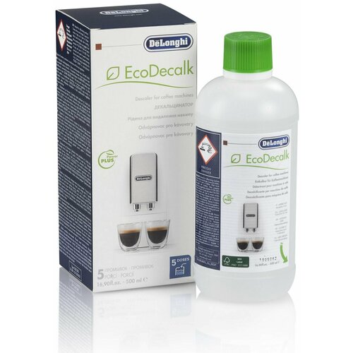 Средство для чистки кофемашины от накипи DeLonghi EcoDecalk DLSC500, 500 мл