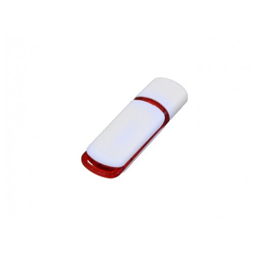 Промо флешка пластиковая с цветными вставками (128 Гб / GB USB 3.0 Красный/Red 003 В Москве в упаковке под блистер)