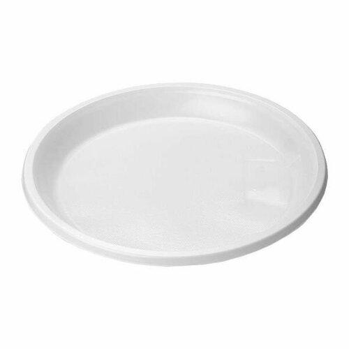 Тарелка пластиковая 205 мм белая 200 шт