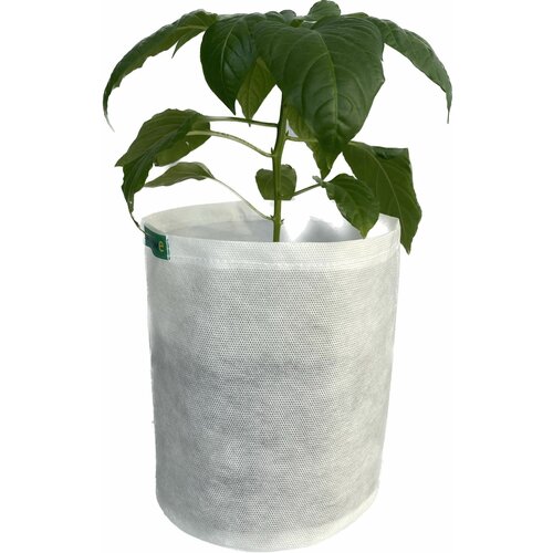 Мешок для растений, домашний горшок 3л, 1шт, белый, плотность 80 г/м2