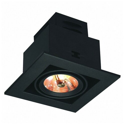 Светильник Arte Lamp Technika 2 A5930PL-1BK, G5.3, 50 Вт, 2700, цвет арматуры: черный, цвет плафона: черный
