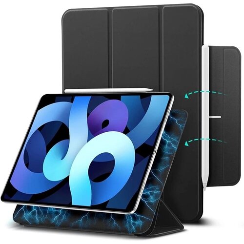 Чехол-подставка с держателем для стилуса ESR Rebound Magnetic для iPad Air (4-го и 5-го поколений; 2020 и 2022) (Чёрный / Black)