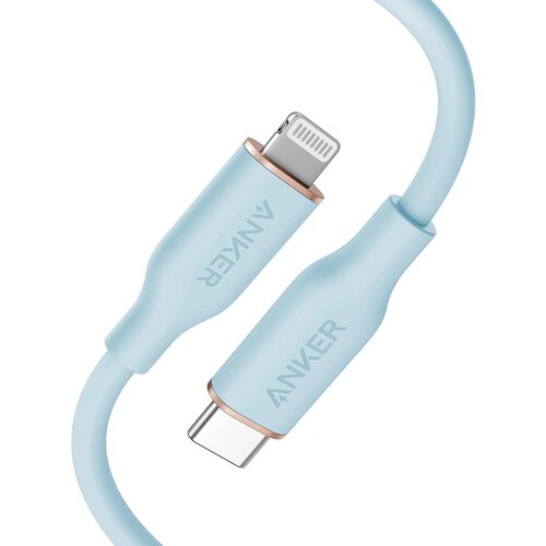 Кабель Anker 641 PowerLine III USB-C to Lightning Cable 0.9m (Flow, Silicone) Blue (A8662631)