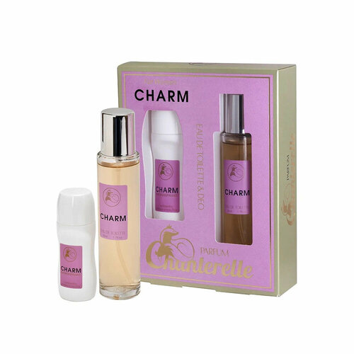 Paris Line Parfums Chanterelle Charm Intense набор туалетная вода + дезодорант-стик 55 + 40 мл для женщин