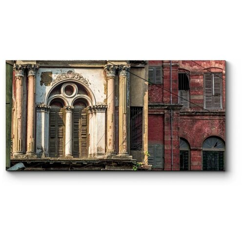 Модульная картина Неоклассическое старинное здание150x75