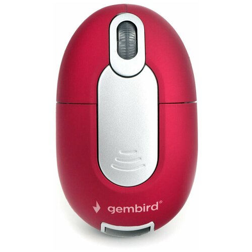 Мышь беспров. Gembird MUSW-605, 2,4ГГц, 1200DPI, 3кн красная