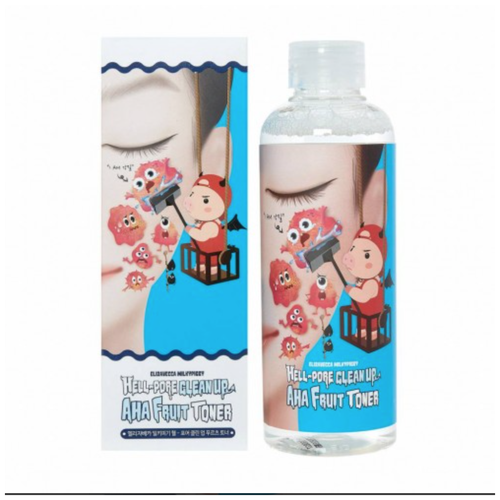 ELIZAVECCA Milky Piggy Hell Pore Clean Up AHA Fruit Toner 200ml - тонер для лица