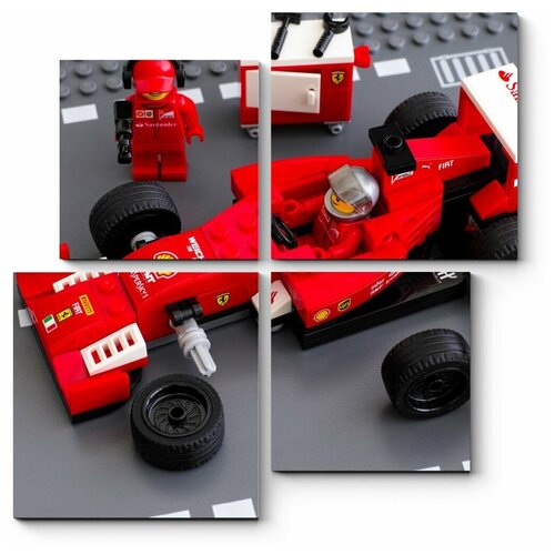Модульная картина Lego команда Ferrari F14 T гоночный автомобиль160x160
