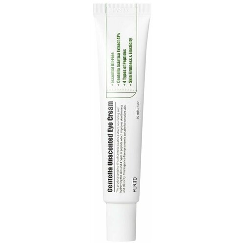 Крем для век с пептидами и центеллой без эфирных масел Purito Centella Unscented Eye Cream, 30мл