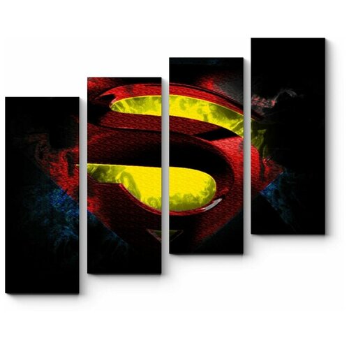 Модульная картина Логотип Супермена140x121