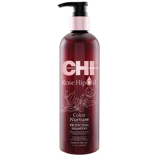 CHI шампунь Rose Hip Oil Color Nurture, 340 мл