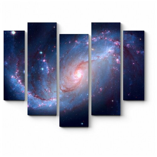 Модульная картина Спираль галактик 141x114