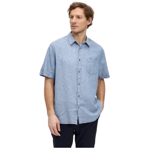 Рубашка Fine Joyce, размер 48, синий, голубой