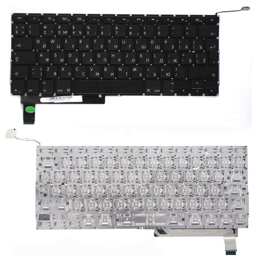 Клавиатура для ноутбука Apple MC372LL/A с SD, большой ENTER, Русская, Чёрная