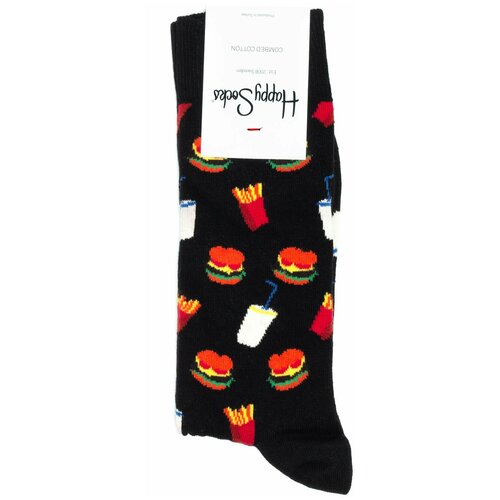 Носки Happy Socks, размер 41-46, черный