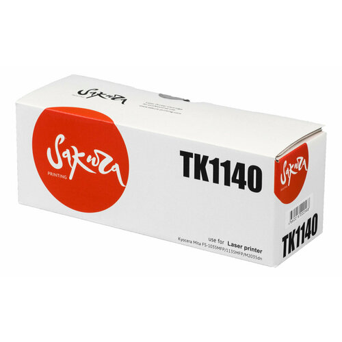 4 шт. Тонер-картридж лазерный Sakura TK-1140 черный до 7200 стр. для Kyocera (SATK1140)