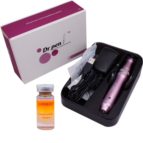Dr.pen Стартовый набор Дермапен M7 + Matrigen Biphase Control Anti Aging Ampoule сыворотка для лица, 1 шт х 10 мл