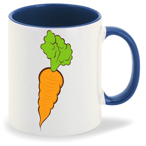 Кружка лазурный CoolPodarok Морковь