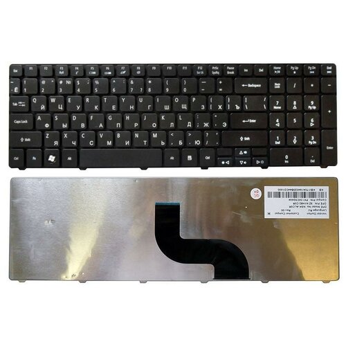 Клавиатура для ноутбука Acer Aspire 5741G, Чёрная, Матовая