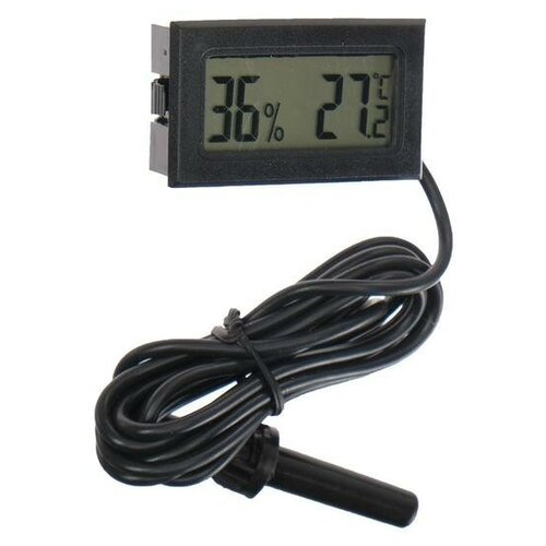 Термометр, гигрометр цифровой, ЖК-экран, провод 1.5 м./В упаковке шт: 1