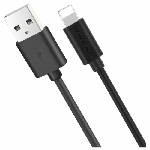Дата-кабель USB 2.1A для Lightning 8-pin More choice K13i TPE 1м Black
