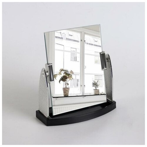 Зеркало настольное, 11,5х14,5 см, цвет серебристый