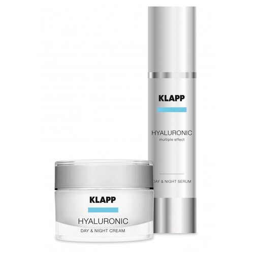 Klapp Набор Hyaluronic Face Care Set Набор (крем, 50мл + сыворотка, 50мл) для лица