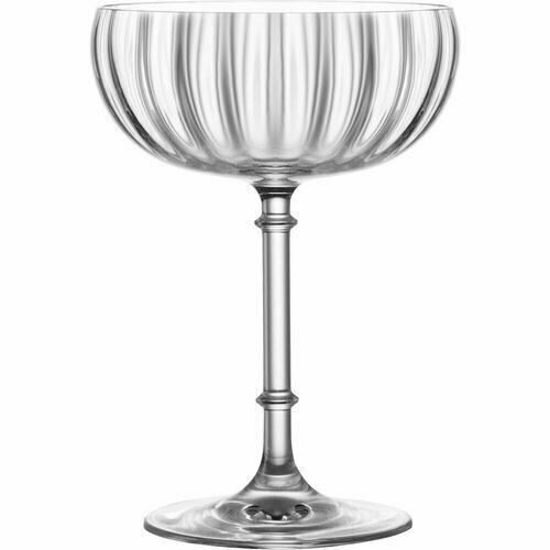 Набор бокалов (6шт) для Шампанского Lucaris Rims Orient Saucer D-95, h-133мм, 205мл