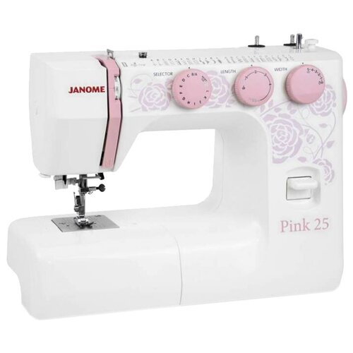 Швейная машина Janome Pink 25, белый/розовый