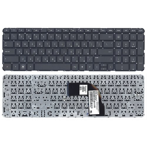 Клавиатура для ноутбука HP NSK-CJ1BW 01 черная без рамки