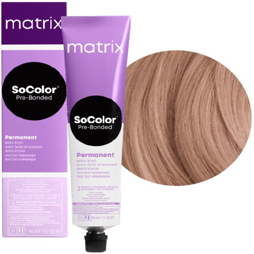 Matrix SoColor Pre-bonded стойкая крем-краска для седых волос Extra coverage, 508M светлый блондин мокка, 90 мл