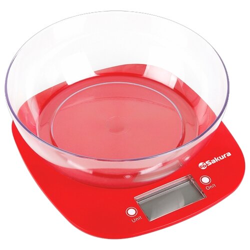 Кухонные весы Sakura SA-6078 R/P, красный
