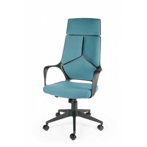 Компьютерное кресло NORDEN IQ для руководителя, обивка: текстиль, цвет: голубой/черный