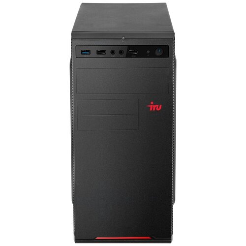 Настольный компьютер iRu Home 615 (1508353) Mini-Tower, Intel Core i5 10400F, 8 ГБ RAM, 240 ГБ SSD, NVIDIA GeForce GT 1030, DOS, 400 Вт, черный