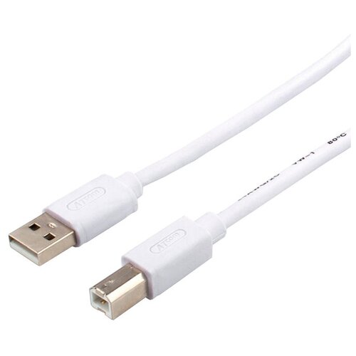 Кабель Atcom USB - USB (AT8099), 3 м, белый
