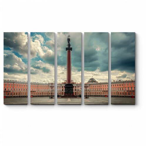 Модульная картина Александровская колонна на Дворцовой площади 90x54
