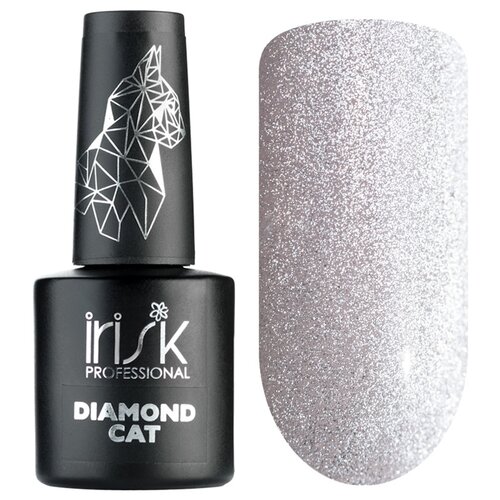 Irisk Professional Гель-лак Diamond Cat, 10 мл, Silver