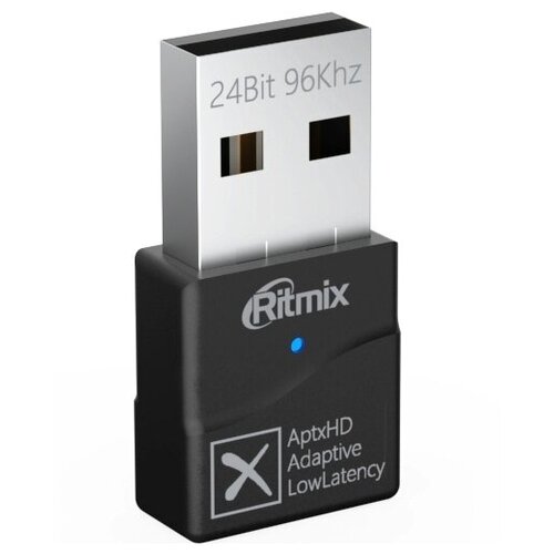 Bluetooth адаптер Ritmix RWA-359 адаптер 2.4ГГц, версия bluetooth 5.2.