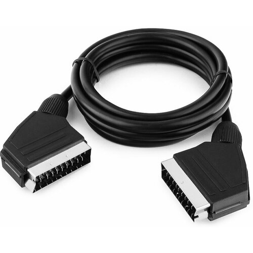 Набор из 3 штук Кабель аудио/видео Cablexpert CCV-518, SCART / SCART, 21pin, 1,8 м