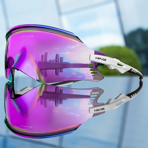 Солнцезащитные очки Kapvoe, белый, фиолетовый