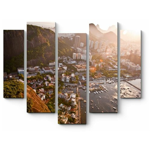Модульная картина Рио-де-Жанейро в лучах солнца141x114